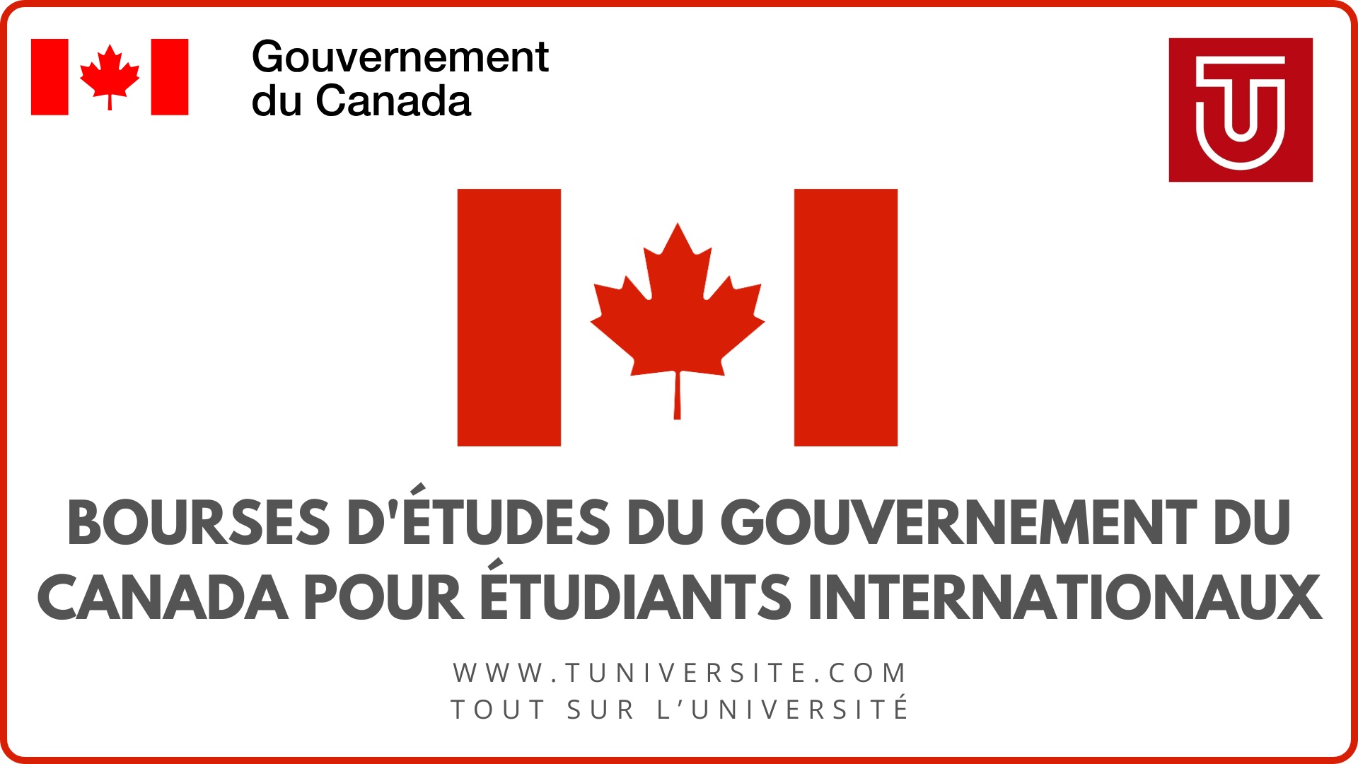 Bourses d'Études du Gouvernement du Canada pour Étudiants Internationaux
