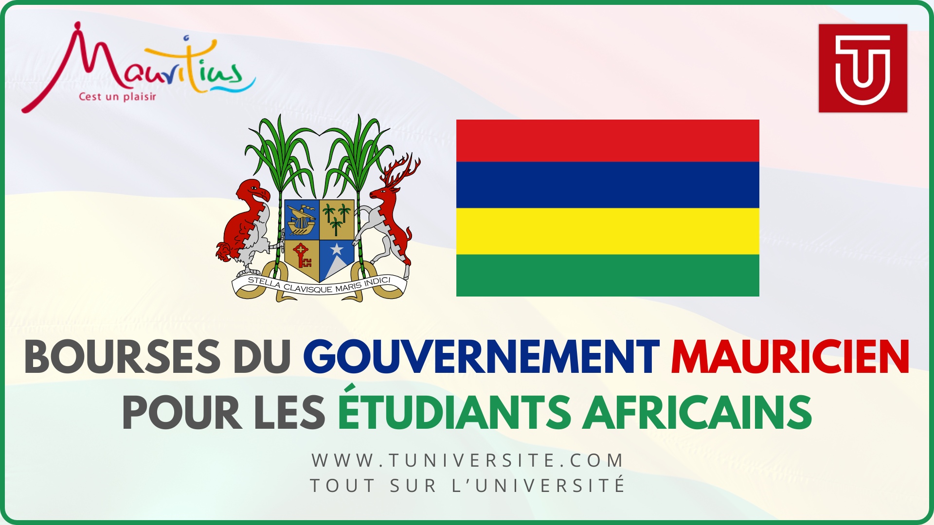 Bourses d'études du Gouvernement Mauricien, 2025-2026