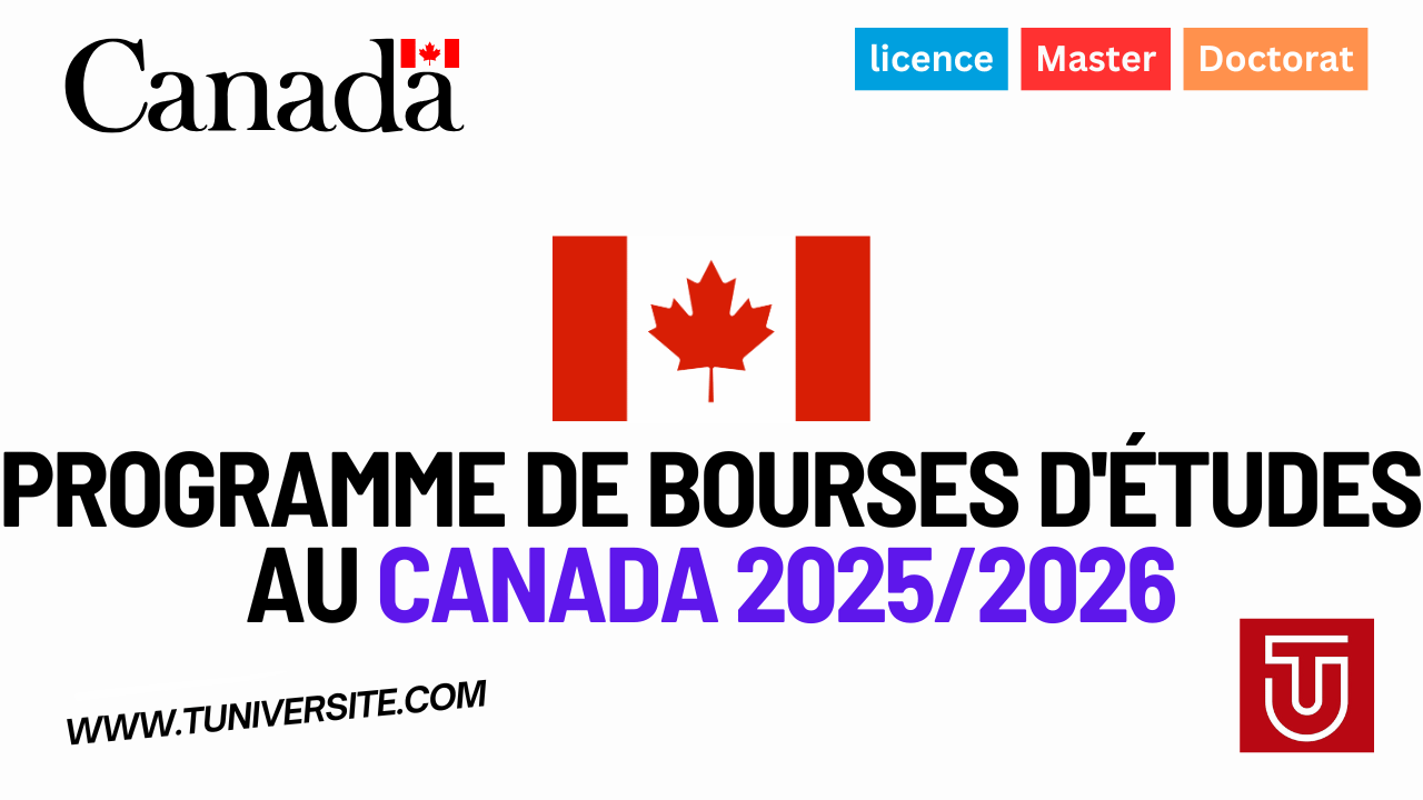 Programme de Bourses d'Études au Canada, 2025/2026
