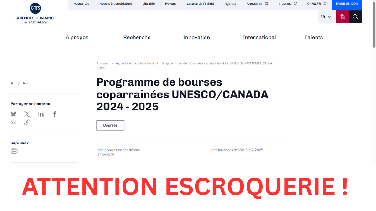 Appel à Canadidatures : Bourses d'Études de WASCAL 2025/2026