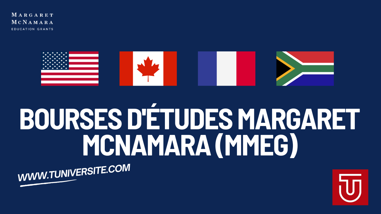 Bourses d'études Margaret McNamara (MMEG) 2026