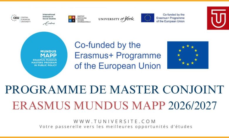Programme de Master Conjoint Erasmus Mundus MAPP 2026/2027