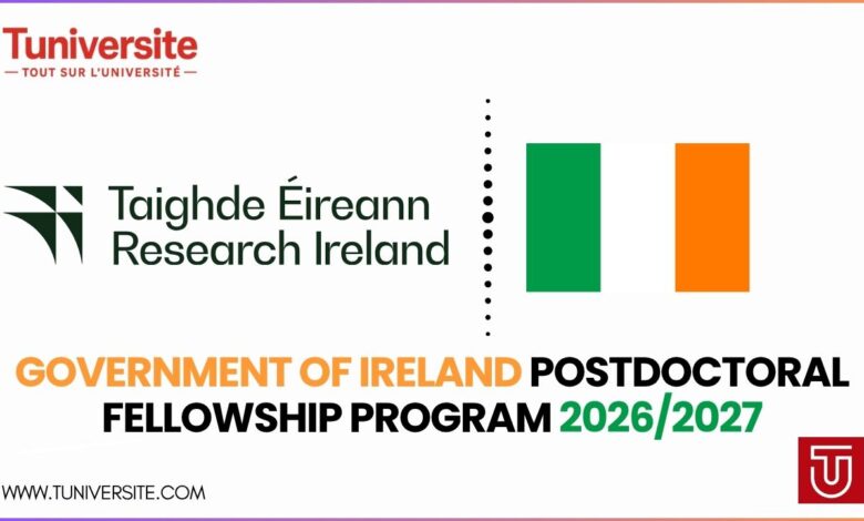 Government of Ireland Postdoctoral Fellowship Program 2026/2027